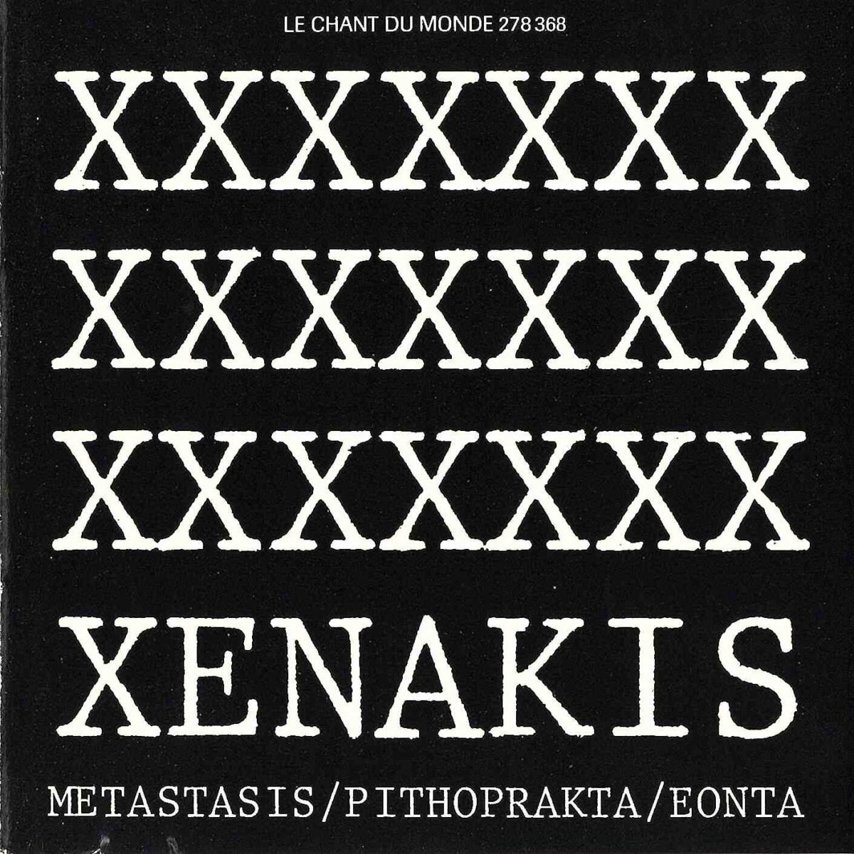 Discographie – Iannis Xenakis