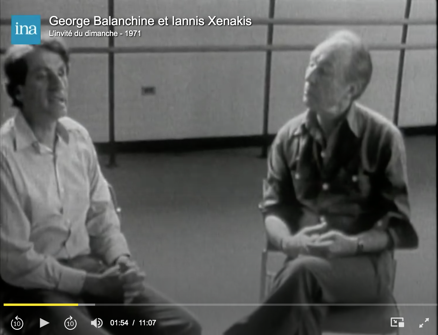 Filmographie – Iannis Xenakis